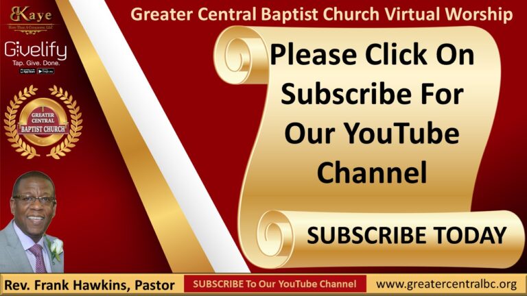 Greater Central Baptist Church – "A Church In The Heart Of The ...